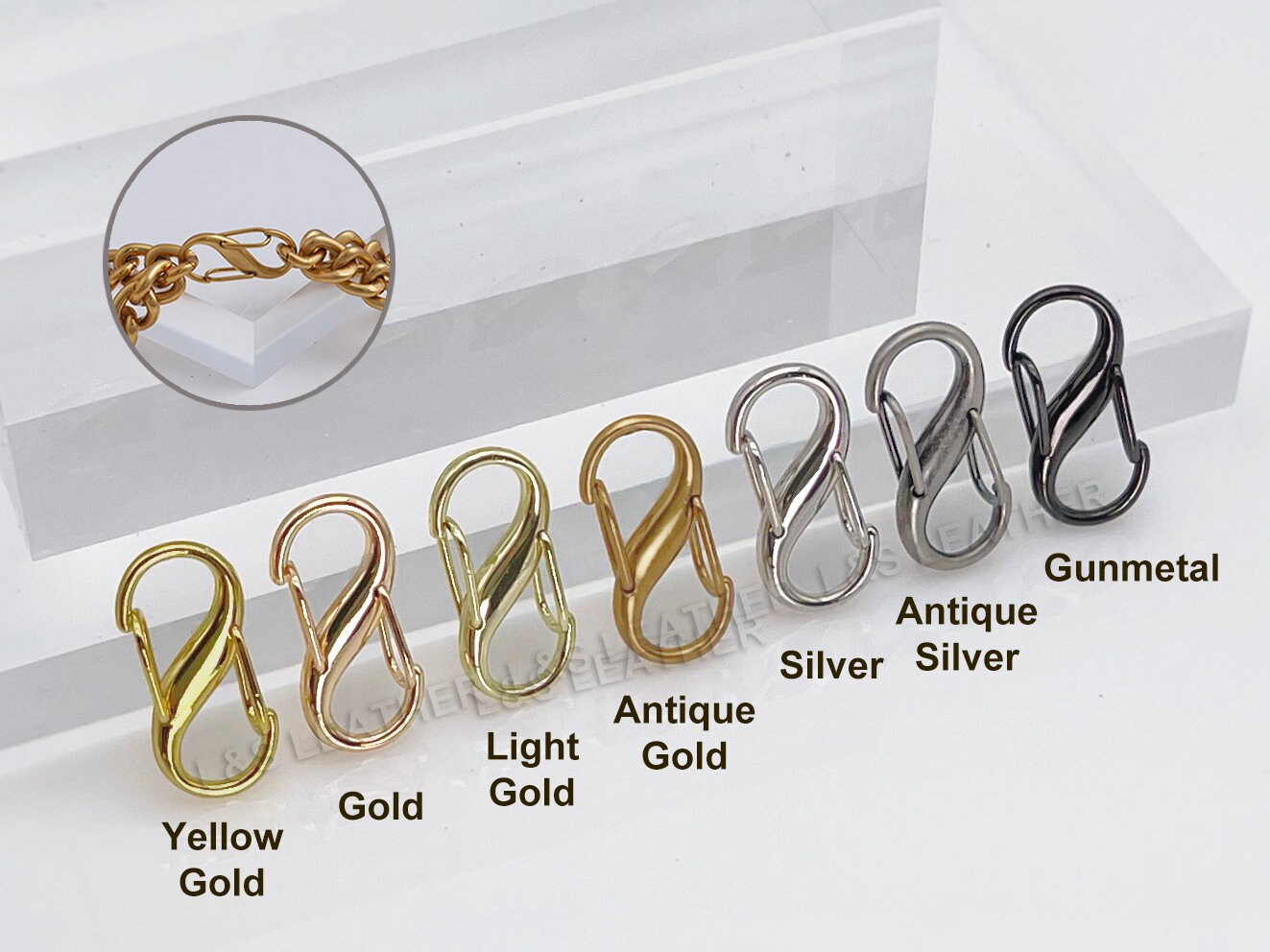 CHAIN SHORTENER LINK Chain Strap Shortened Shortener Clasp | Etsy