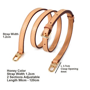 Vachetta Leather Replacement Strap for Purse, Adjustable Crossbody Bag ...