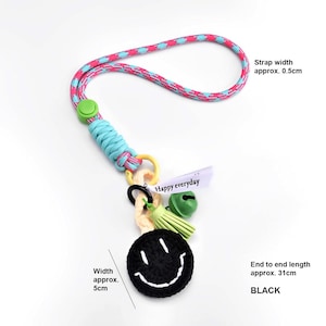 Bag Charm for Longchamp Mini Bags - Smiley Face Accessory Keychain - Etsy