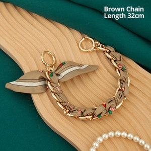 20mm Wide Thick Chain Strap Purse Handle With Bow Charm - Etsy