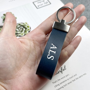 PERSONALISED LEATHER KEYCHAIN. Custom Leather Keychain. Logo Embossing ...