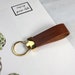PERSONALISED LEATHER KEYCHAIN. Custom Leather Keychain. Logo Embossing ...