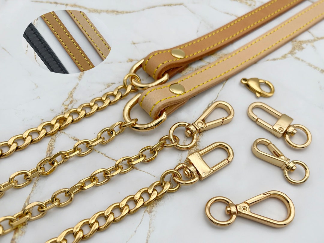 Genuine Leather Chain Strap High-quality Leather Strap With - Etsy