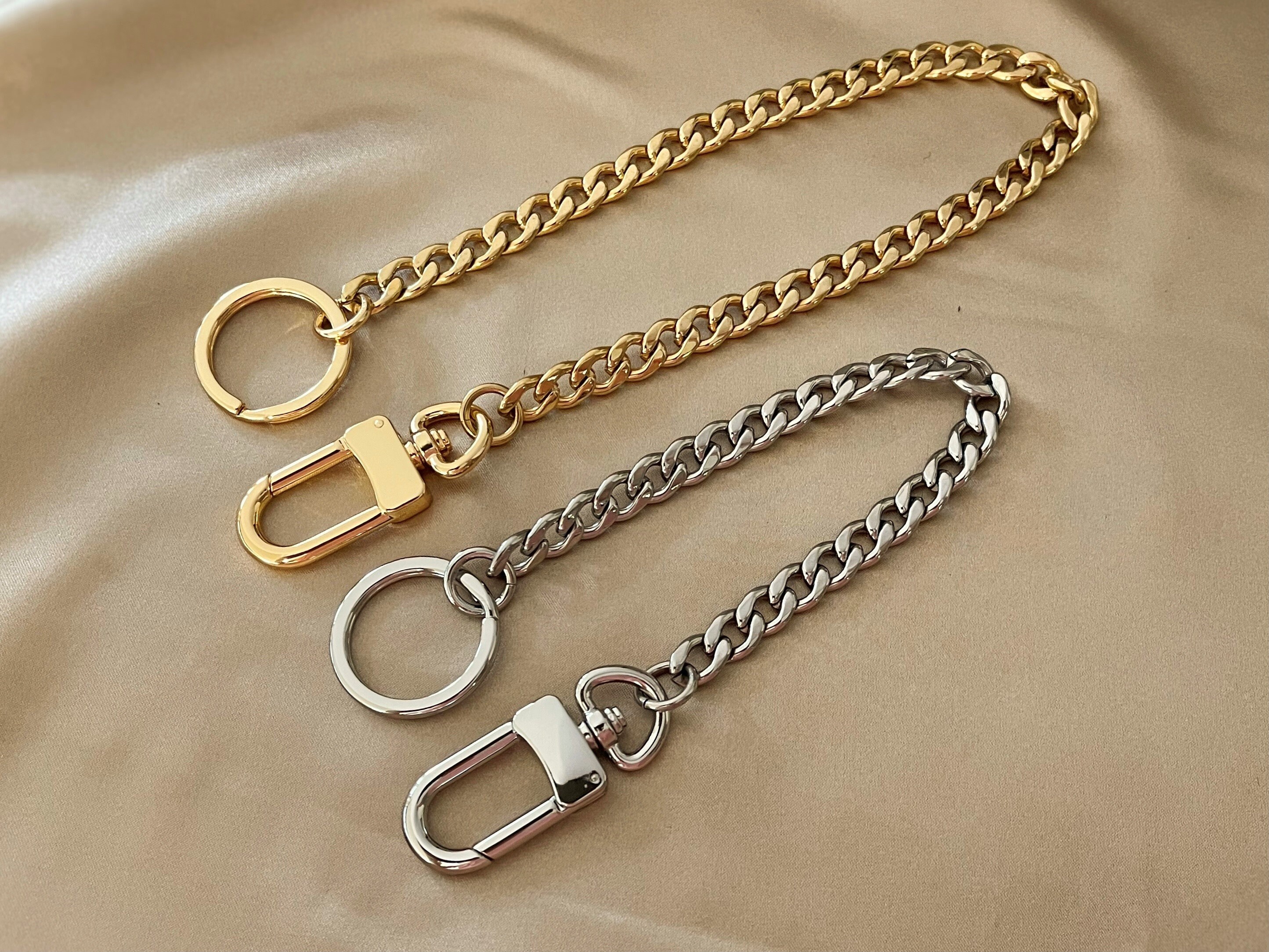 HANDBAG KEYCHAIN, Charm Holding Keyring, Swivel Clasp Keychain With ...