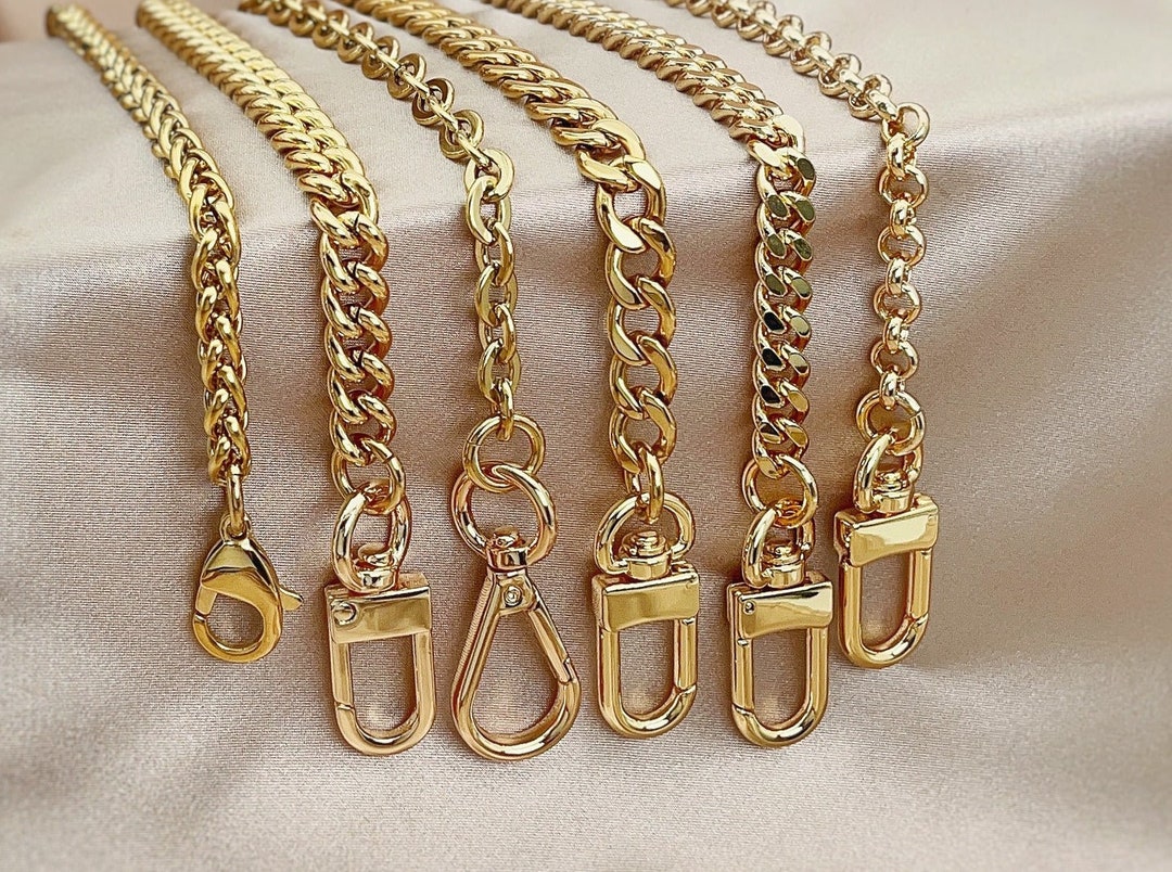 Custom Gold Bag Chain Straps Premium Stainless Steel Chains Brass ...