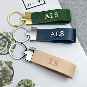 PERSONALISED LEATHER KEYCHAIN. Custom Leather Keychain. Logo Embossing ...