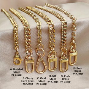 Custom Gold Bag Chain Straps | Premium Stainless Steel Chains Brass ...
