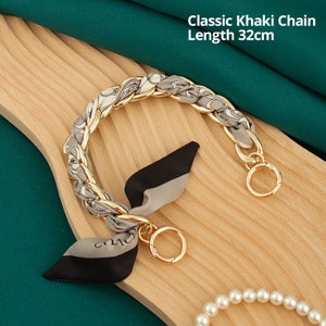 20mm Wide Thick Chain Strap Purse Handle With Bow Charm - Etsy