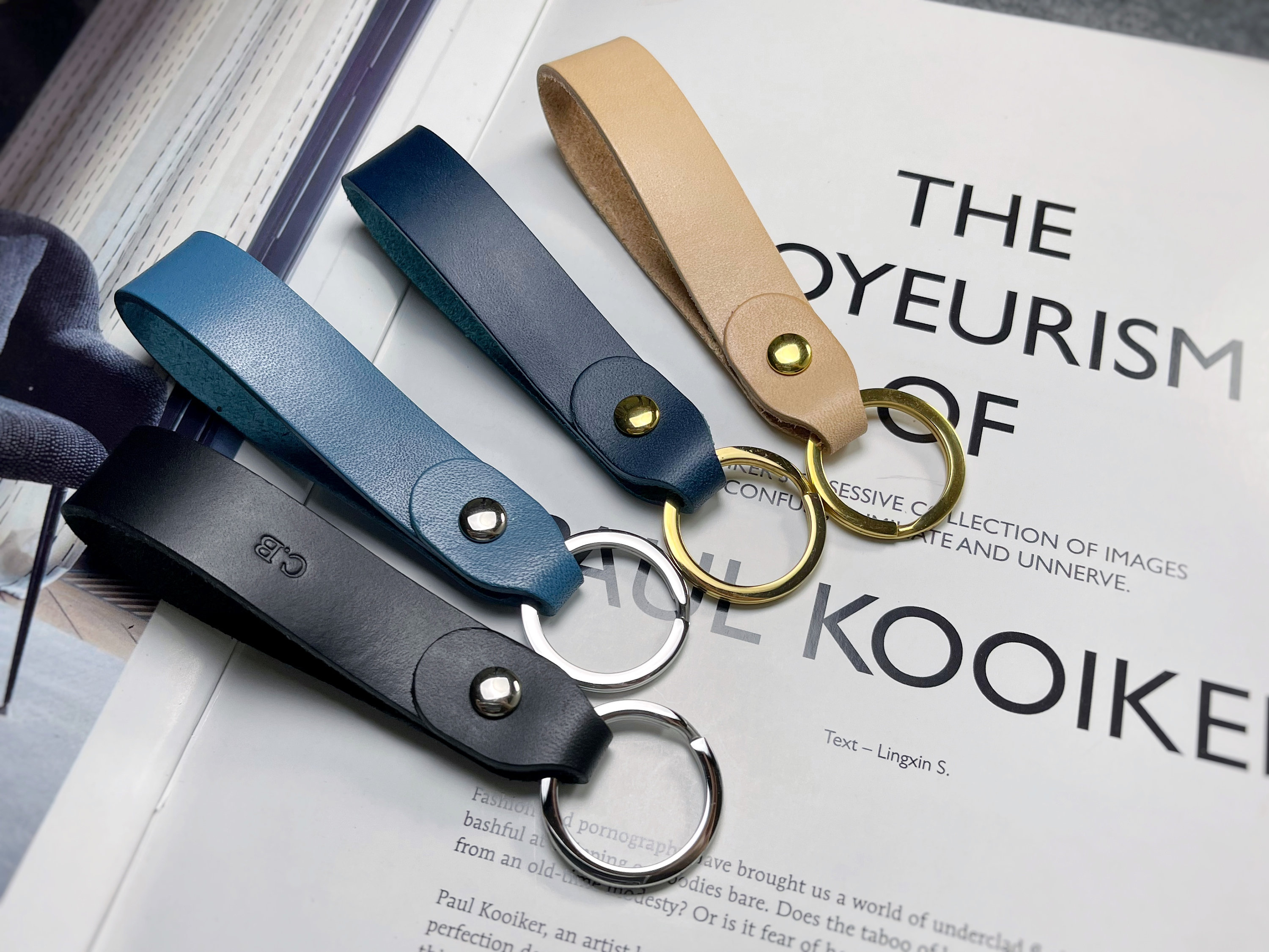 Custom Leather Keychain Drive Safe Keychain Keychain for - Etsy