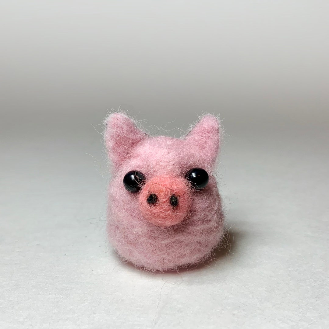 Needle Felted Pig - Etsy