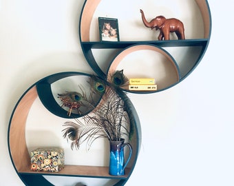 Custom Circular Shelving and Design by HKNDesign on Etsy