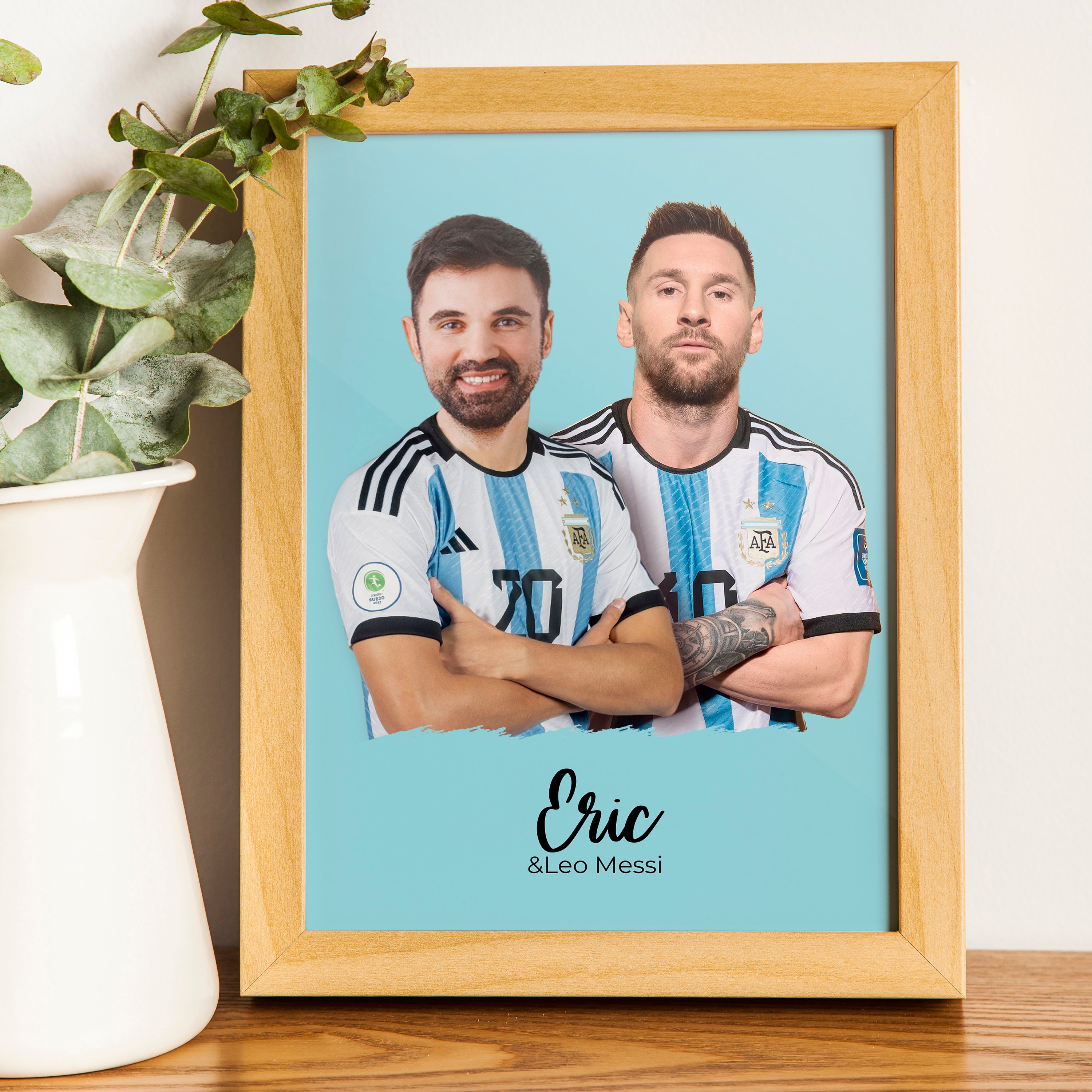 Printable Digital Sheet Picture. Photo With Lionel Messi - Etsy UK