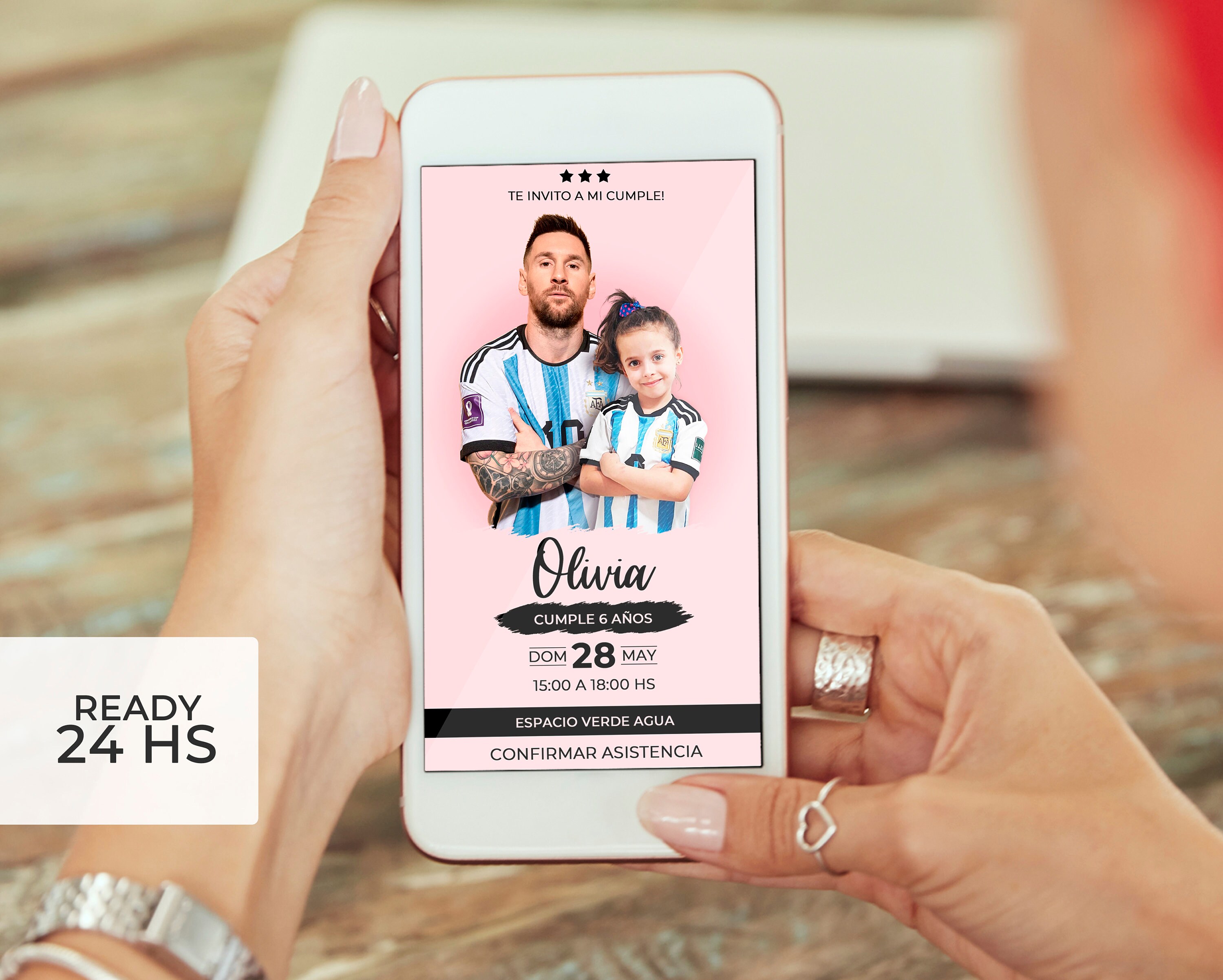 Lionel Messi Digital Birthday Invitation Card for Boys and Girls With ...