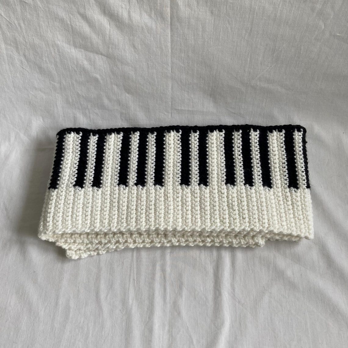 Piano/keyboard Scarf Easy Crochet PDF Pattern - Etsy
