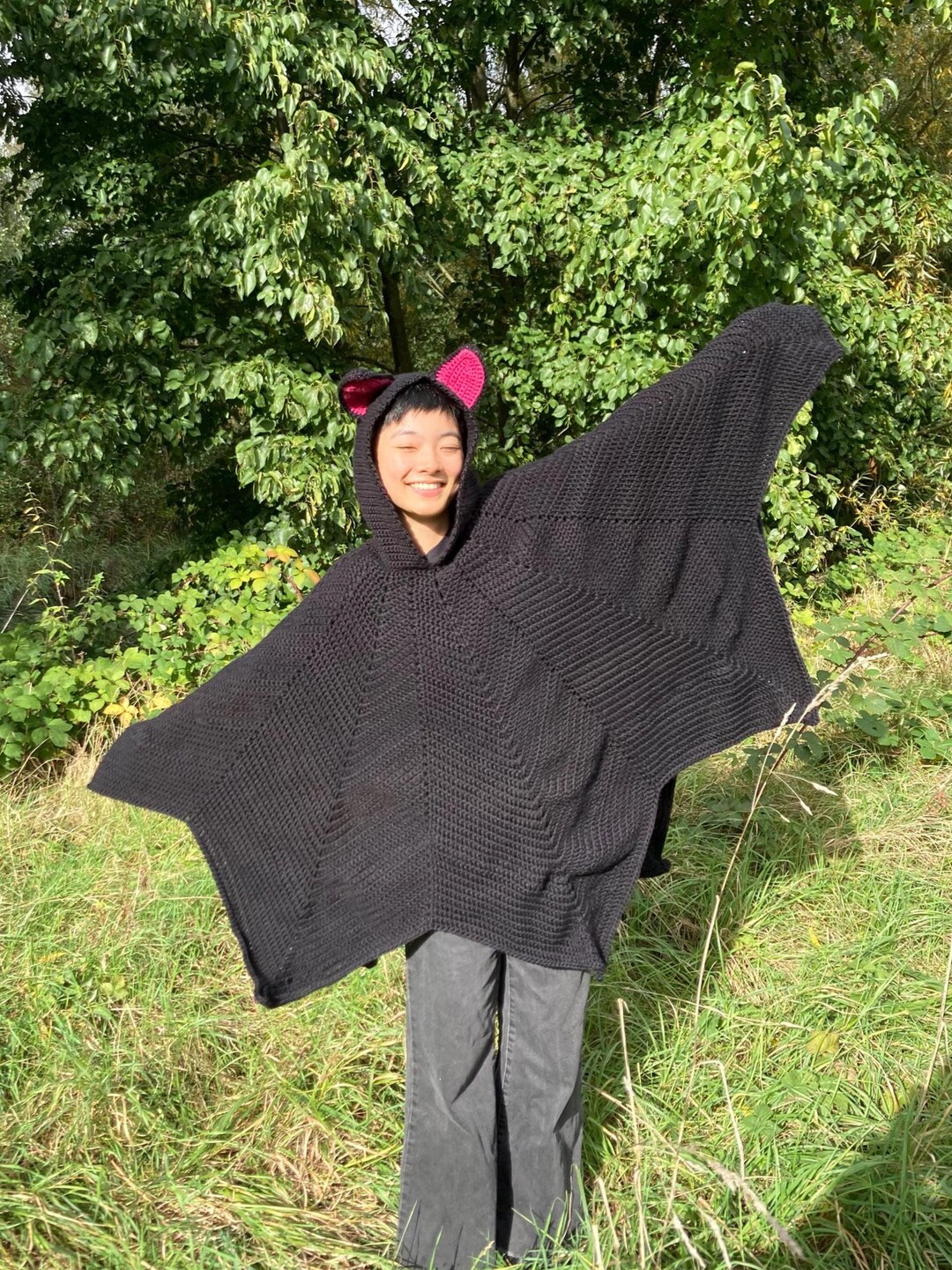 Baby Bat Wing Poncho Halloween PDF Crochet Pattern US Terms - Etsy