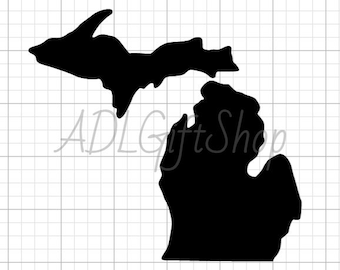 Michigan MI State Outline Vinyl Decal Sticker - Etsy