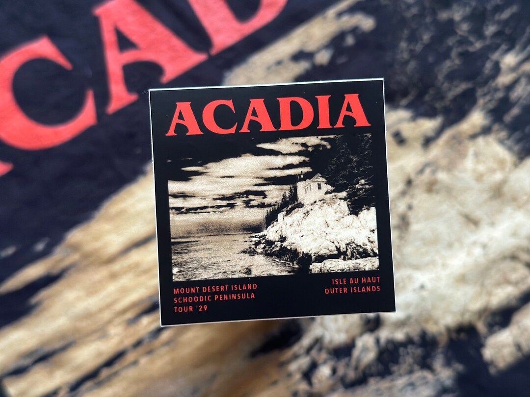 Acadia National Park Sticker | Granola Girl Aesthetic - Etsy
