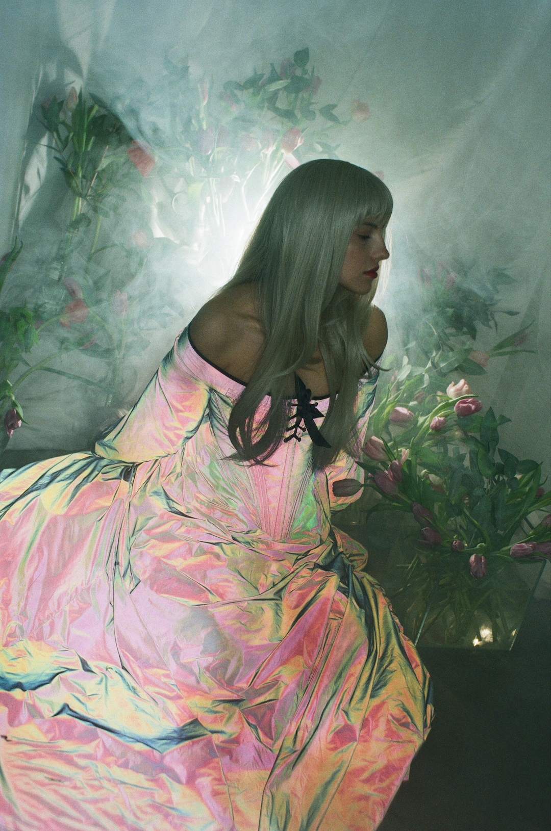 Marie Antoinette Reflective Corset Dress, Elvish Dress, Period Dress ...