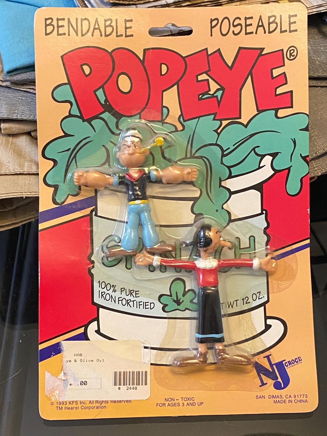 Original 1993 NJ Croce Poseable Popeye and Olive Oyl Set - Etsy