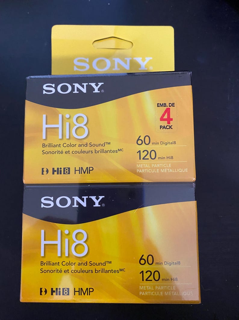 RARE NEW Sony Hi8 Cassette Bundle - Etsy
