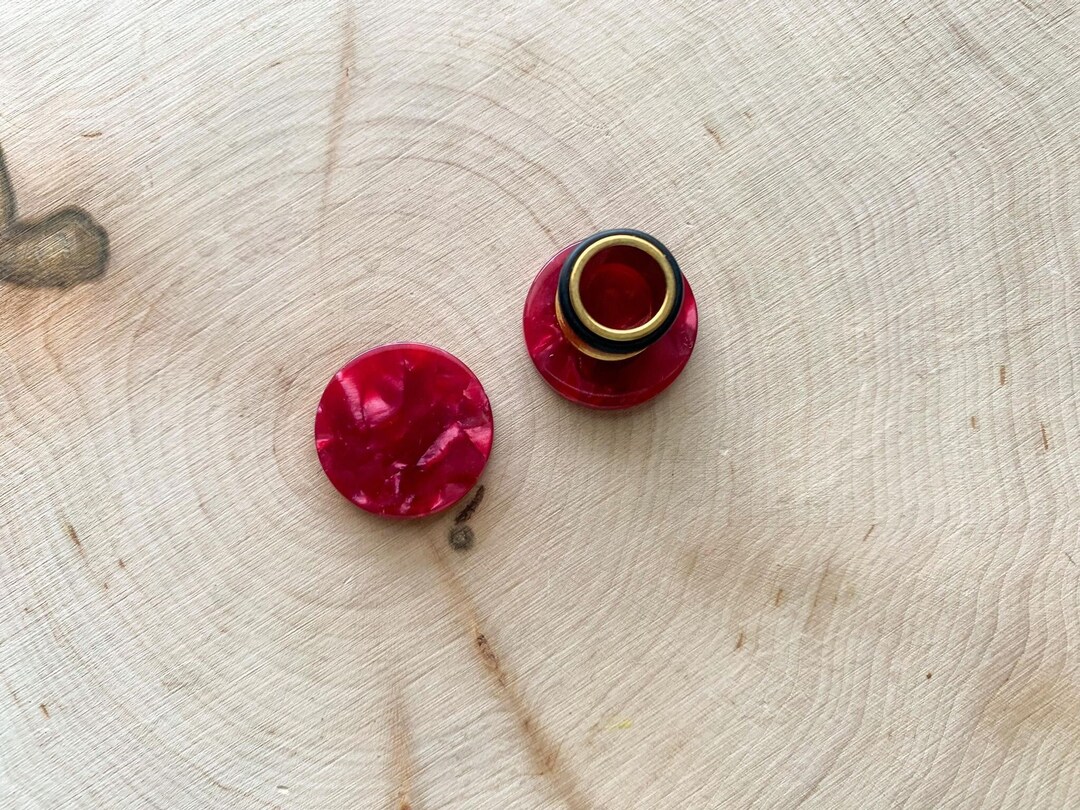 8g-5/8' (16mm) Maroon Marble Acetate Lightweight Stud Gauges/plugs - Etsy
