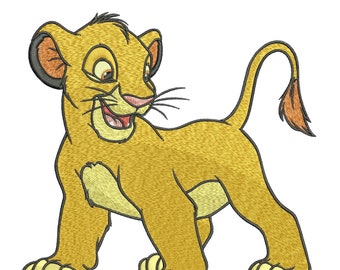 Machine Embroidery Design. Simba. the Lion Cub King. - Etsy