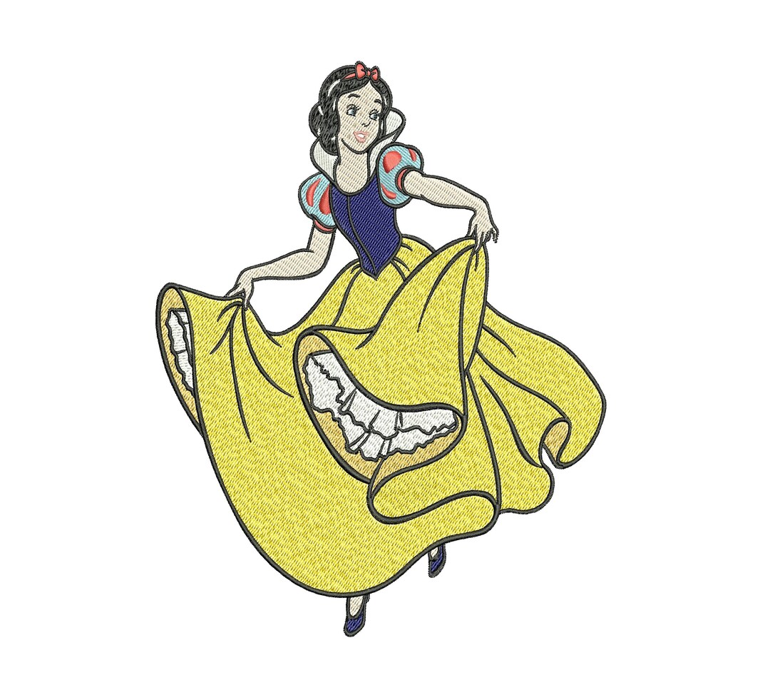 Machine Embroidery Design. Snow White. Snow White and the Seven Dwarfs ...