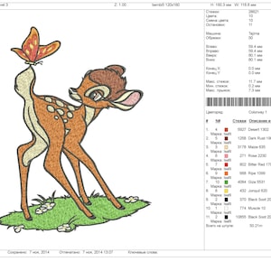 Machine Embroidery Designs. Bambi. Bambi - Etsy