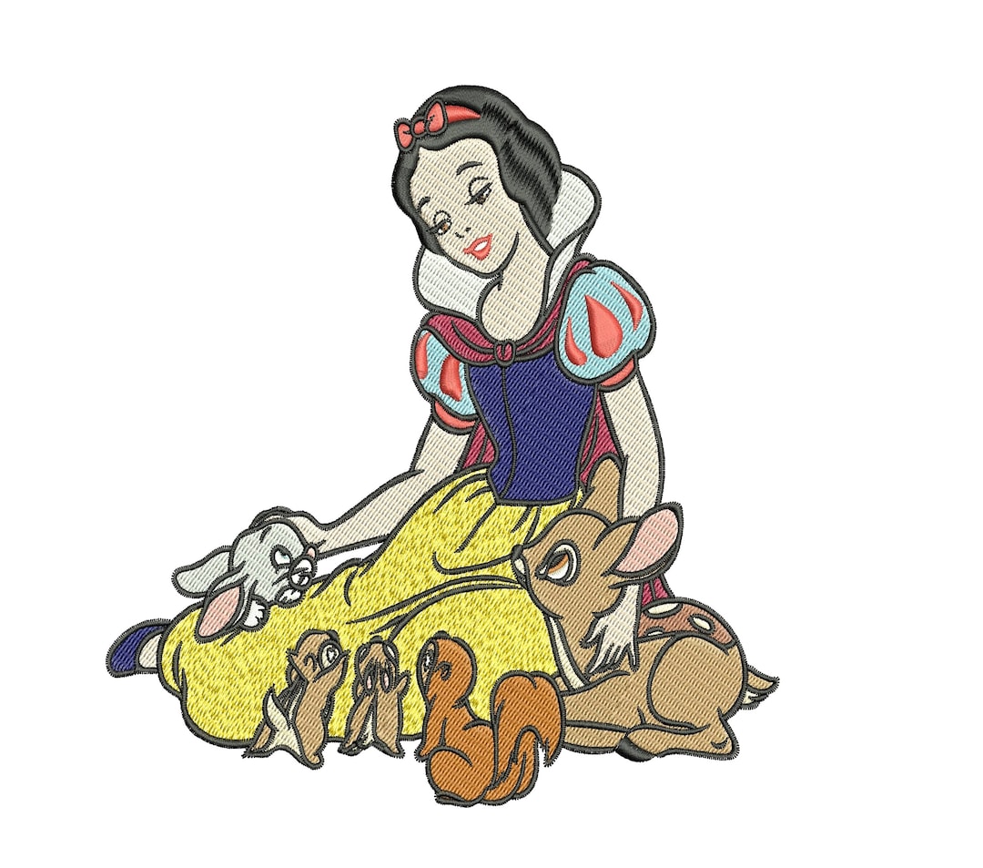 Snow White Machine Embroidery Design (digital Download) - Etsy