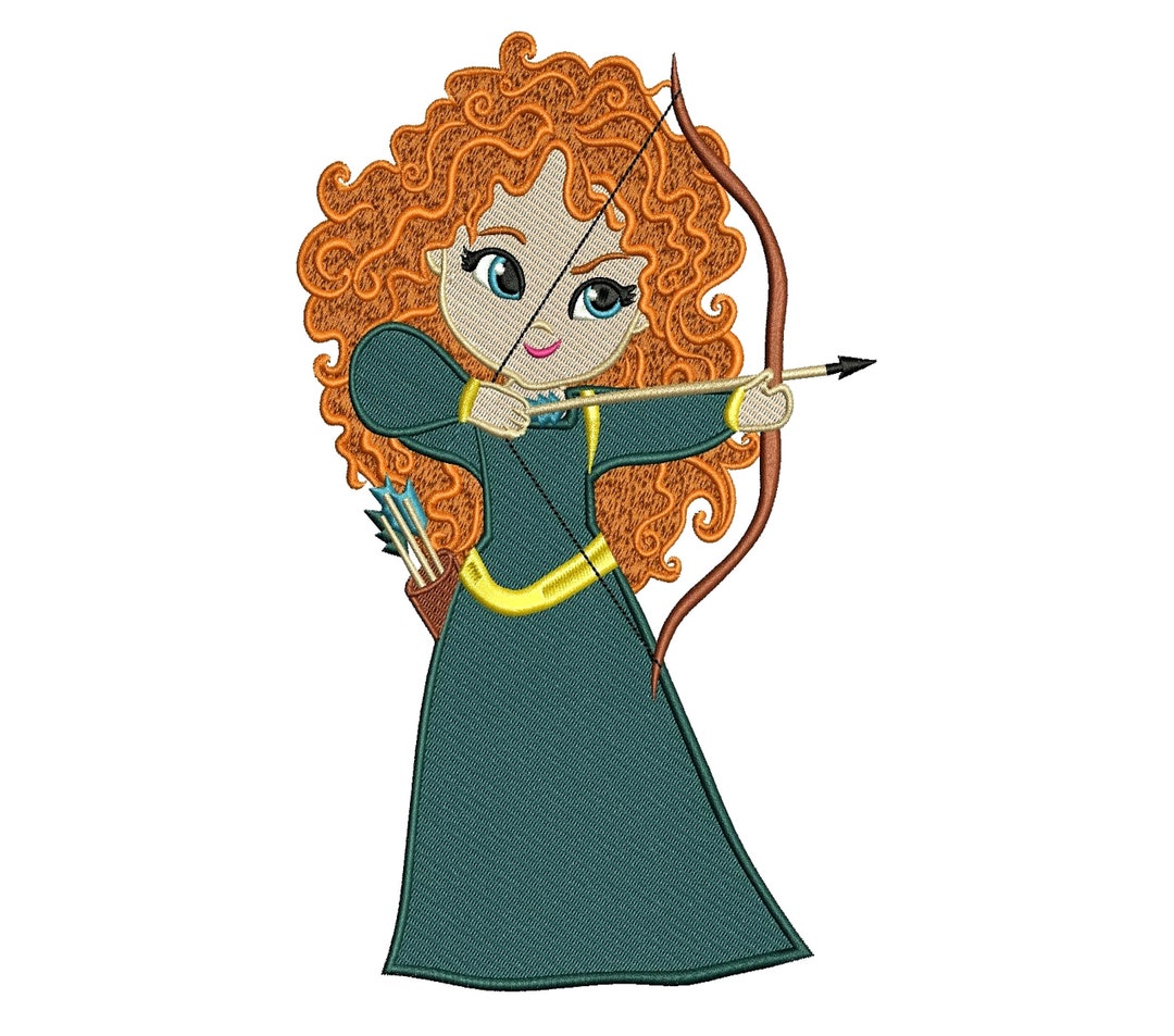 Machine Embroidery Design. Merida. Brave. - Etsy