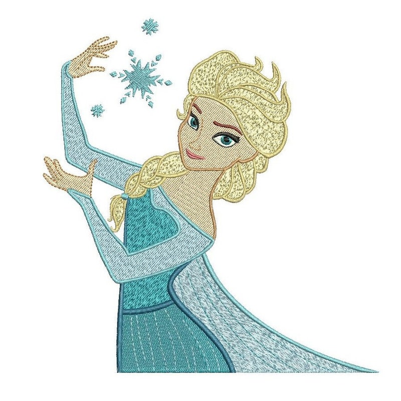 Elsa Embroidery - Etsy