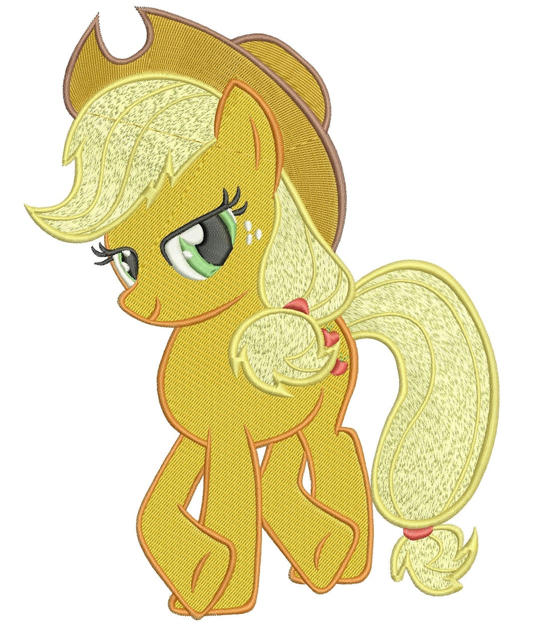 Machine Embroidery Design. Applejack. My Little Pony. - Etsy