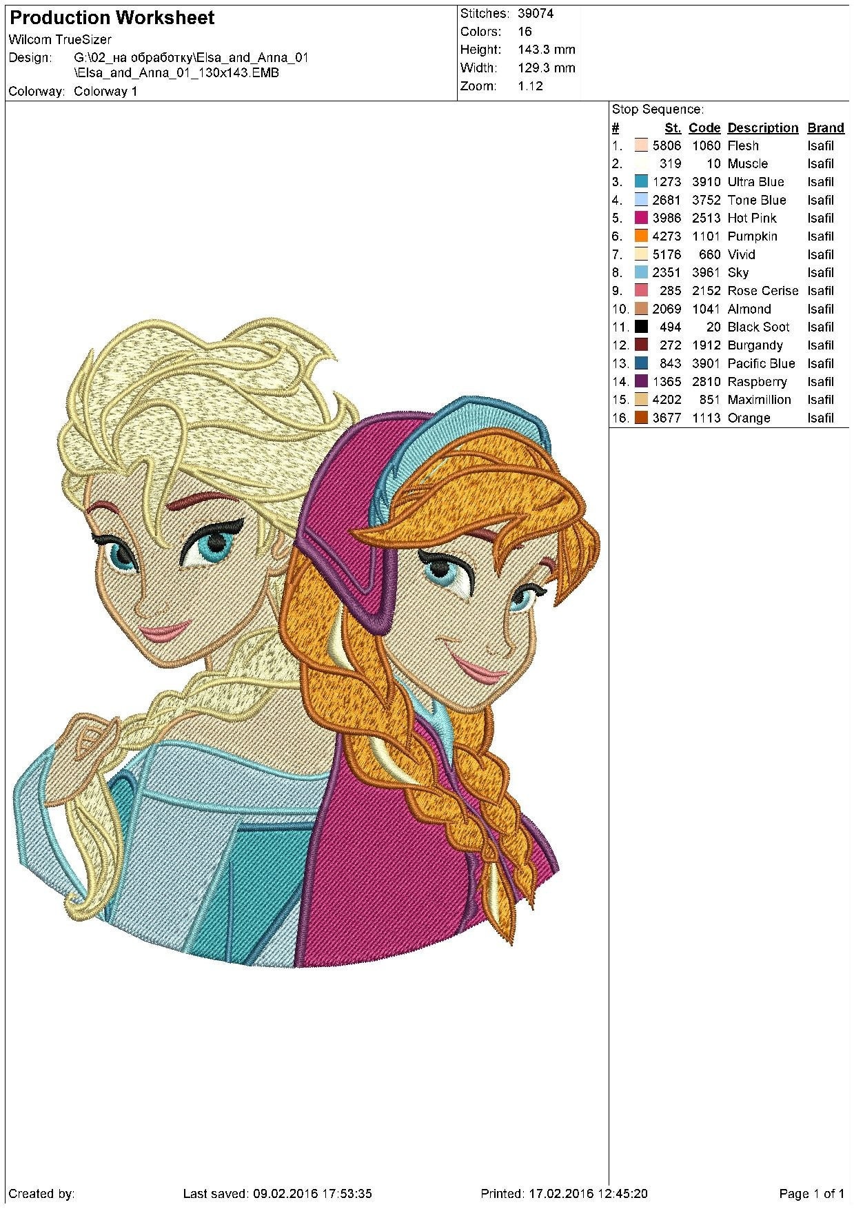 Machine Embroidery Design. Princess Elsa and Anna. Frozen - Etsy