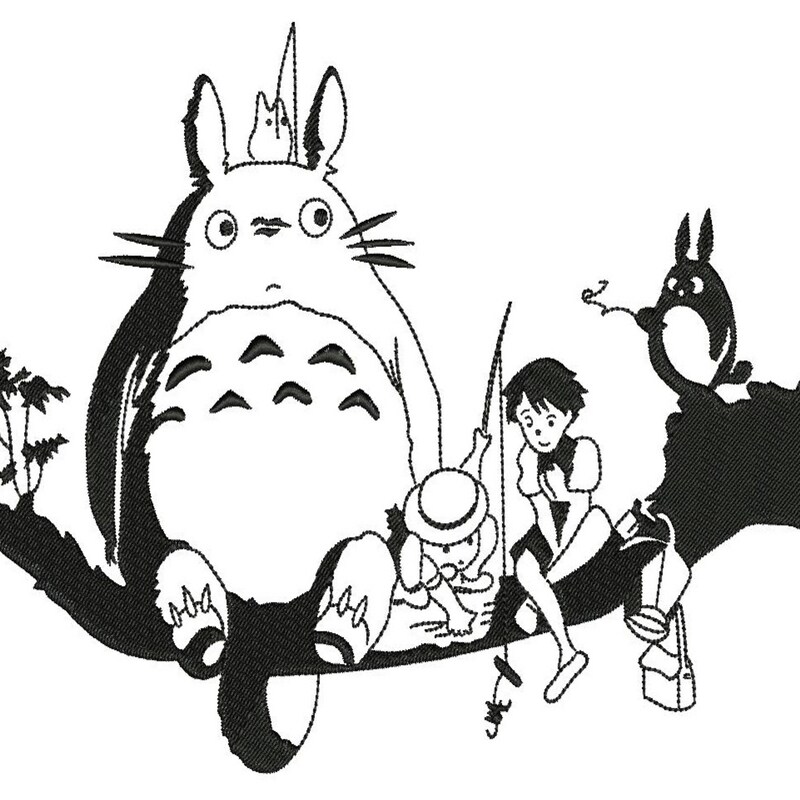 Totoro Svg Files - Etsy