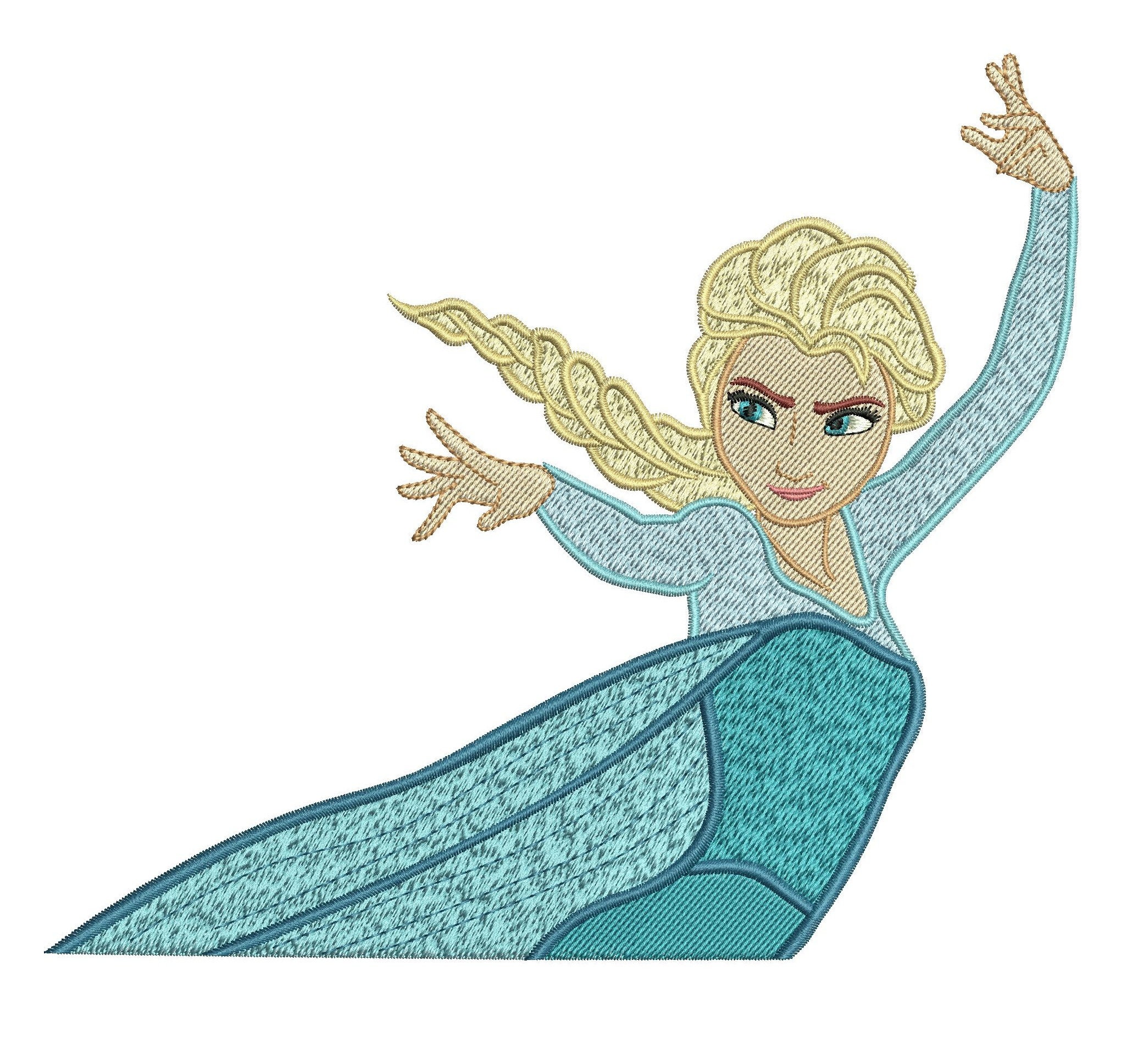 Machine Embroidery Design. Princess Elsa. Frozen - Etsy
