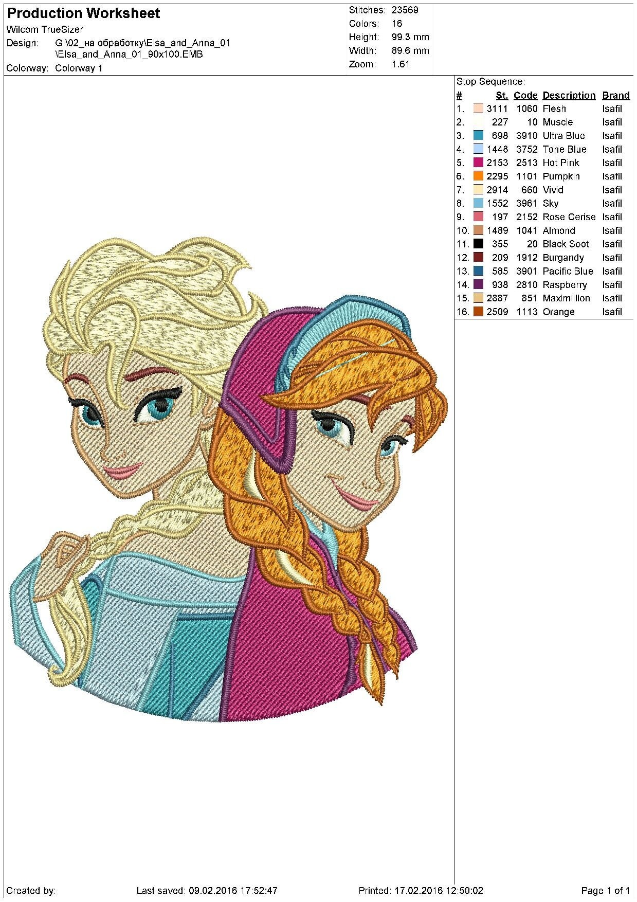 Machine Embroidery Design. Princess Elsa and Anna. Frozen - Etsy
