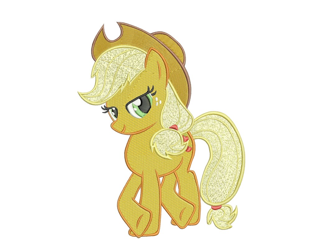 Machine Embroidery Design. Applejack. My Pony. Friendship is Magic. - Etsy