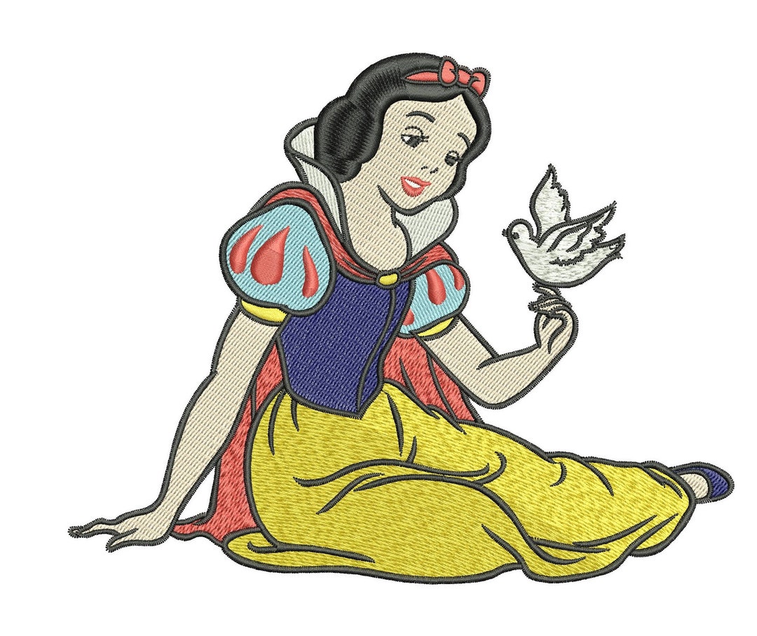 Machine Embroidery Design. Snow White. Snow White and the Seven Dwarfs ...