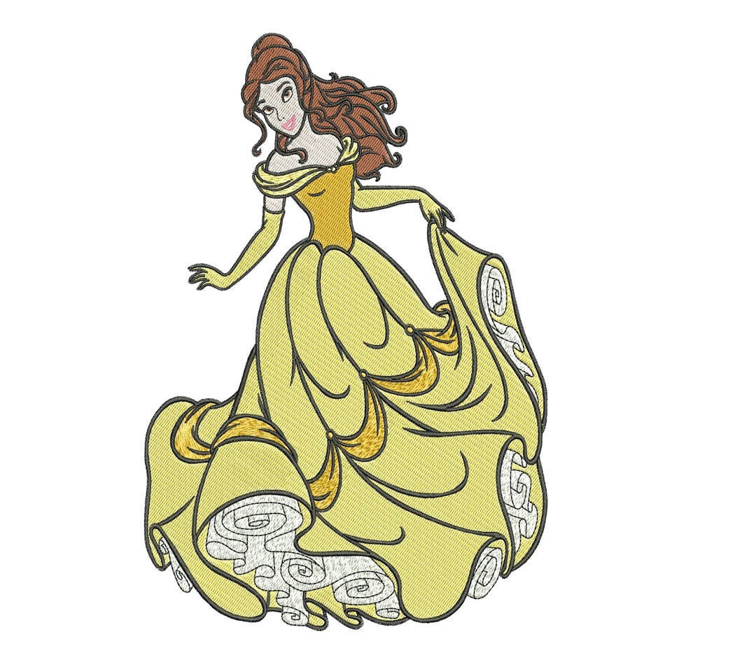 Machine Embroidery Designs. Belle. Beauty and the Beast. - Etsy