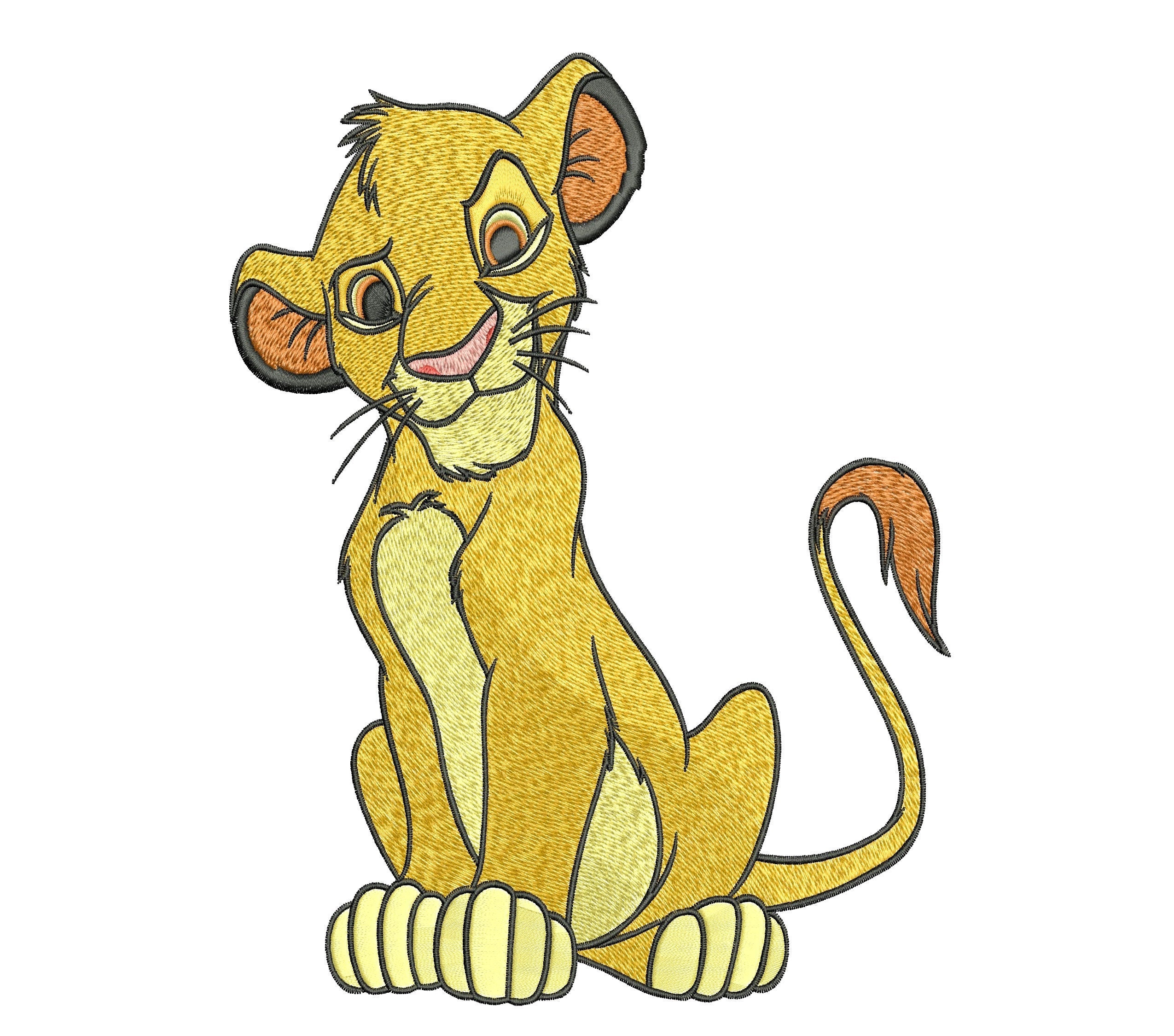 Machine Embroidery Design. Simba. the Lion King. - Etsy