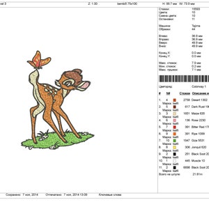 Machine Embroidery Designs. Bambi. Bambi - Etsy