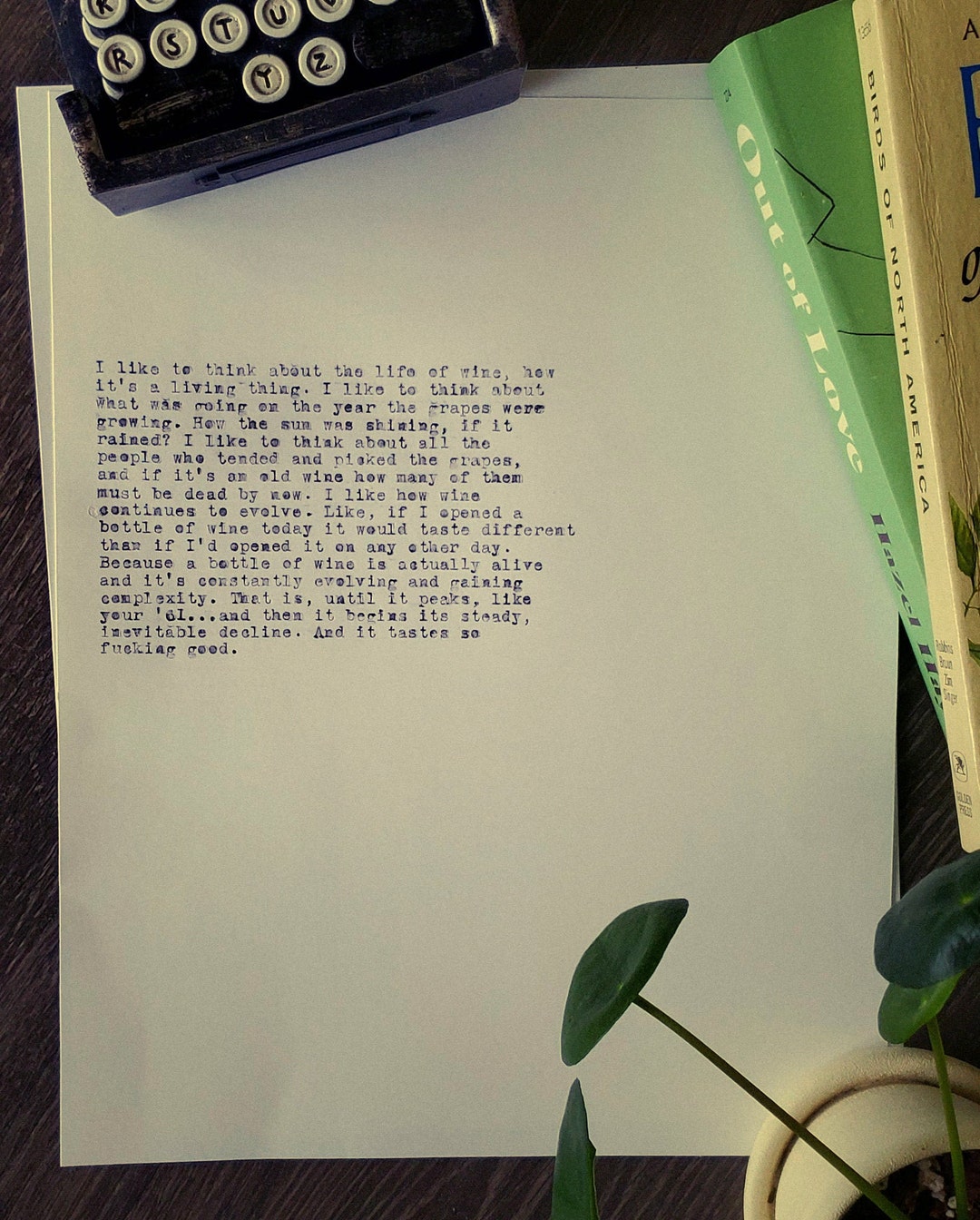 Custom Typewritten Notes / Cards Personalized Small Letters Folded W ...