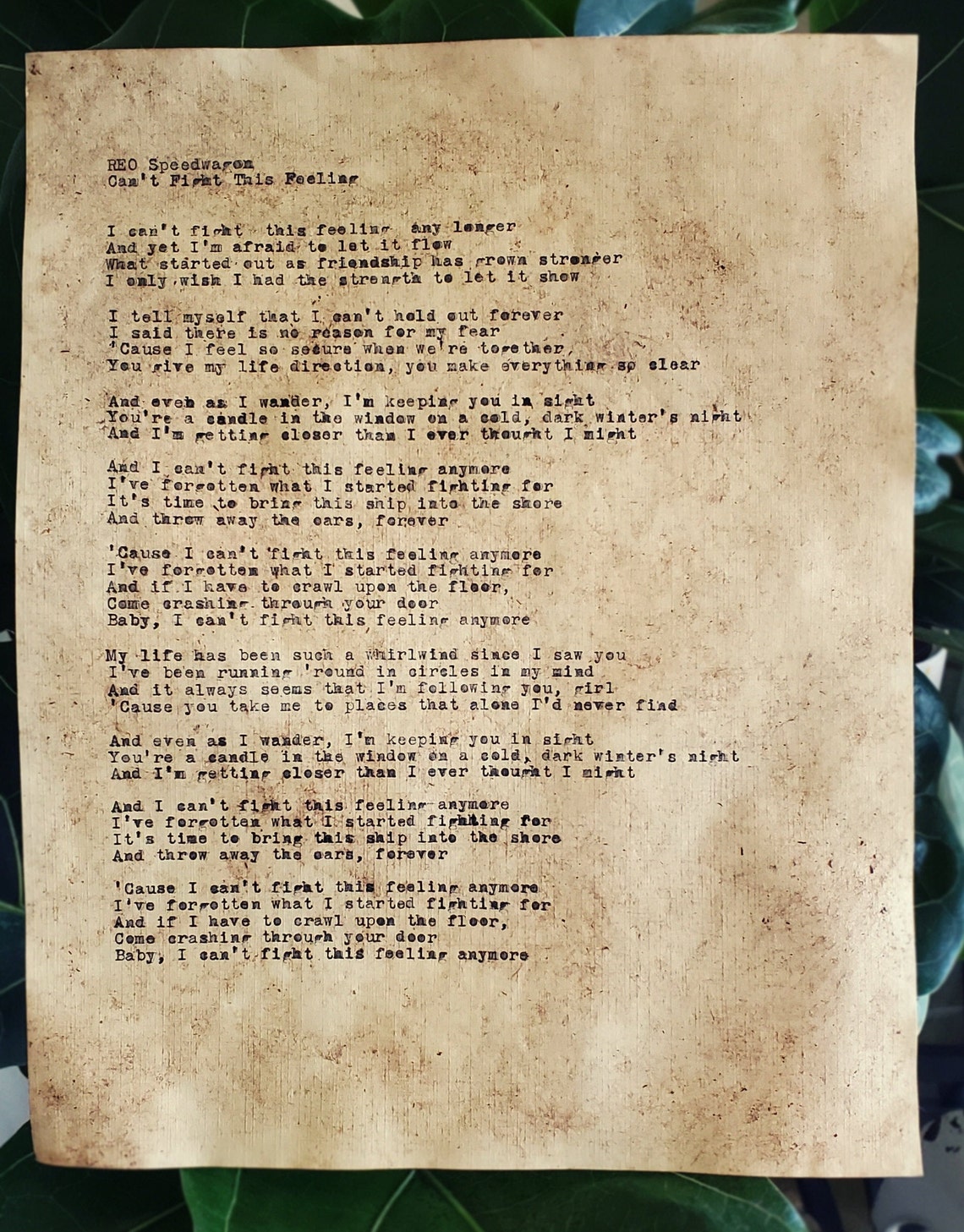 Custom Type Written Letters Poetry Lyrics Letters Vows - Etsy