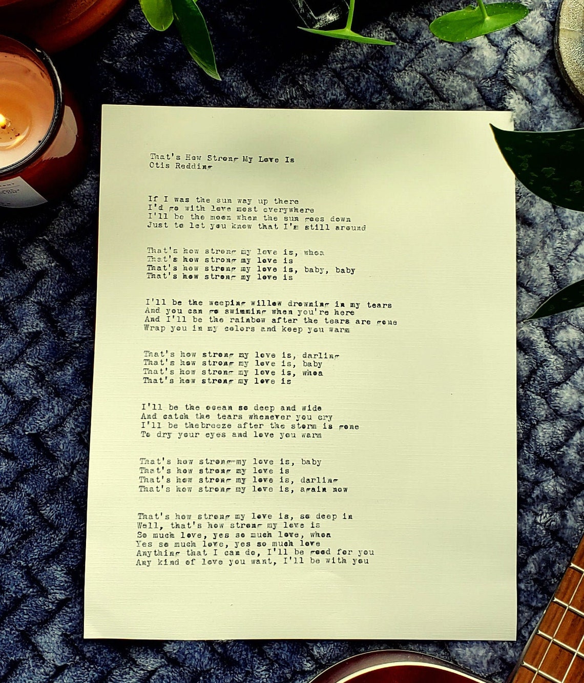 Custom Type Written Letters Poetry Lyrics Letters Vows - Etsy