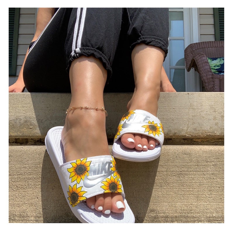 Custom Sunflower Slides - Etsy