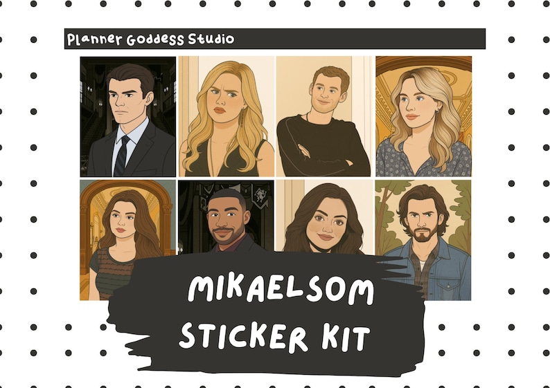 Mikaelson Weekly Planner Stickers | Printable Cut Files (digital ...