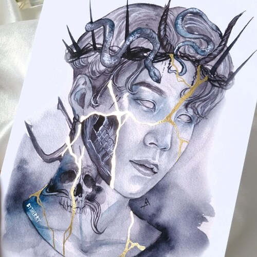BTS X Greek Gods Gold Embellished A3 Poster Fanart K-pop - Etsy
