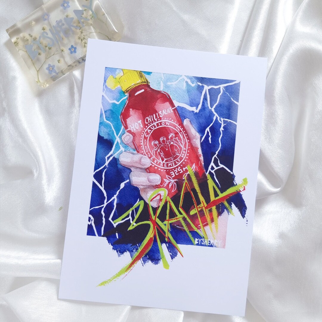 STRAY KIDS 3RACHA Watercolor Art Print/poster, Fanart, Matte A5, K-pop ...