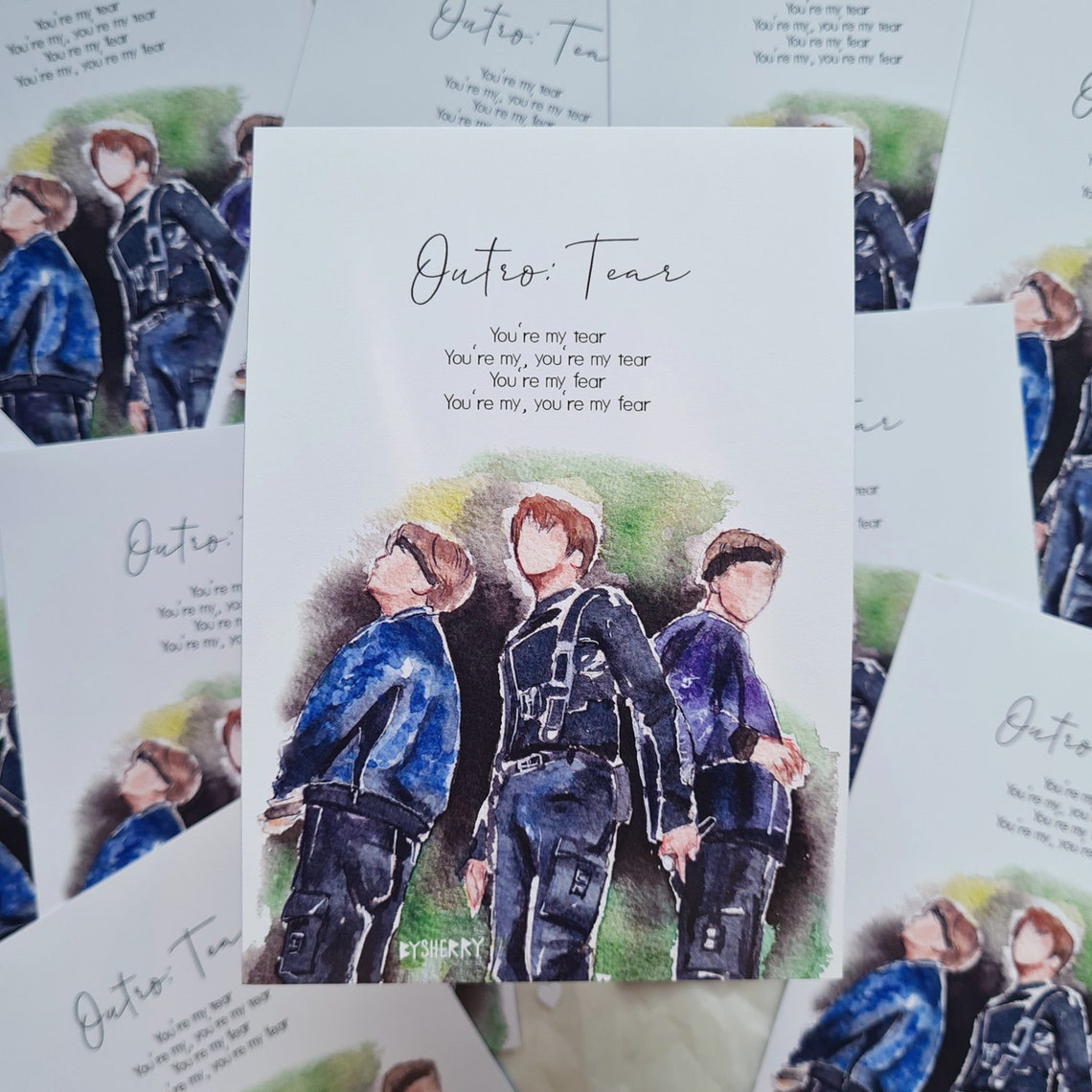 BTS Lyrics Postcard Set A6 Fanart Black Swan Ugh We Are | Etsy UK