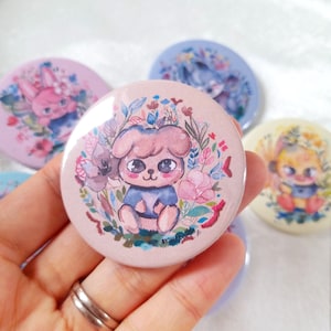 SKZOO Stray Kids Badge Pin, Fanart, Wolfchan, Leebit, Dwaekki, Jiniret ...